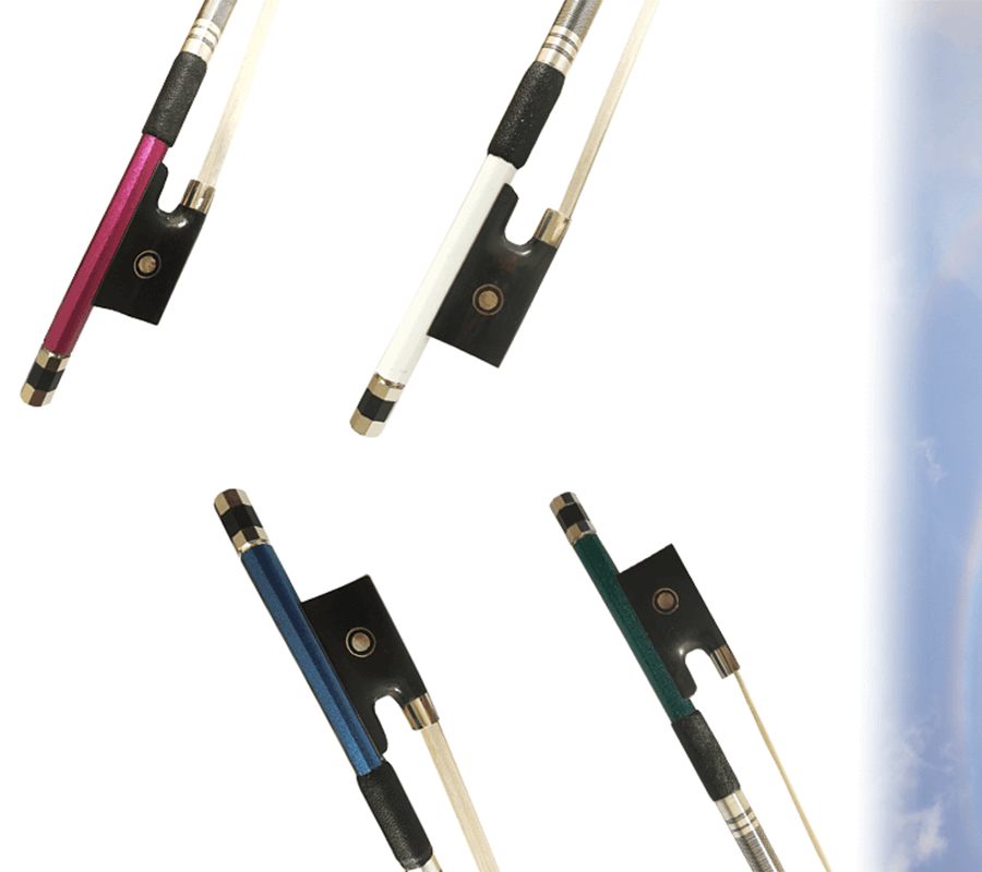 A violin bow in the same colors as the rainbow – Fiddlover Violin Shop
